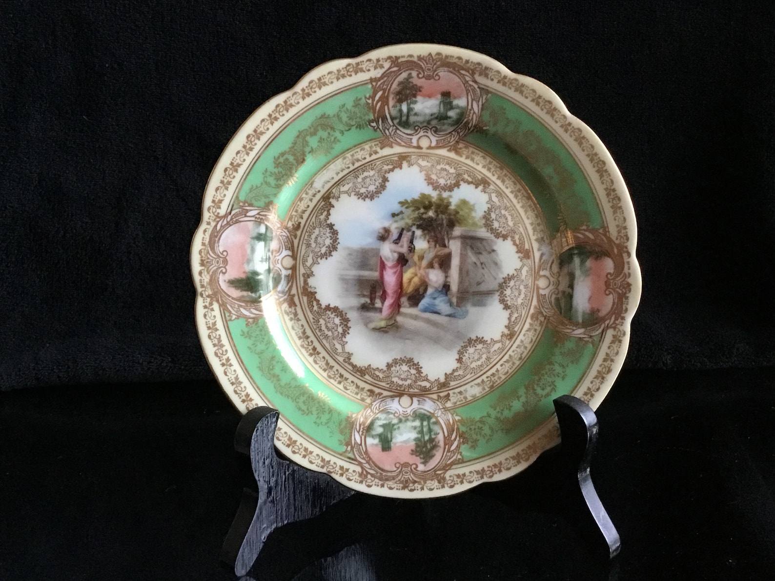 Royal Vienna Porcelain Antique Plate From 1800. Rare - Etsy