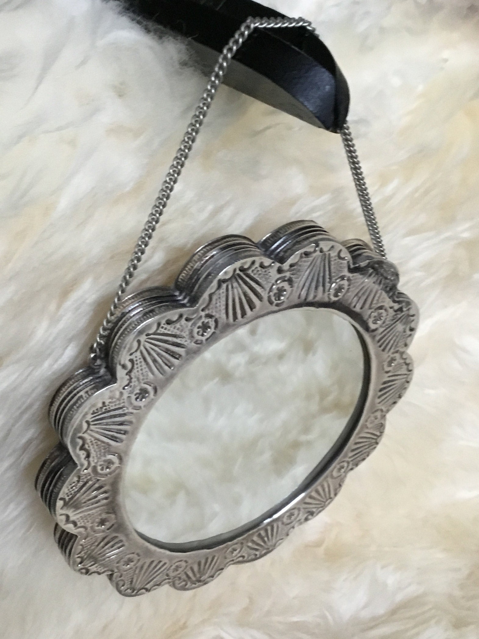 Antique Orhan Kenan Turkish Silver 900 Framed Wall Mirror | Etsy