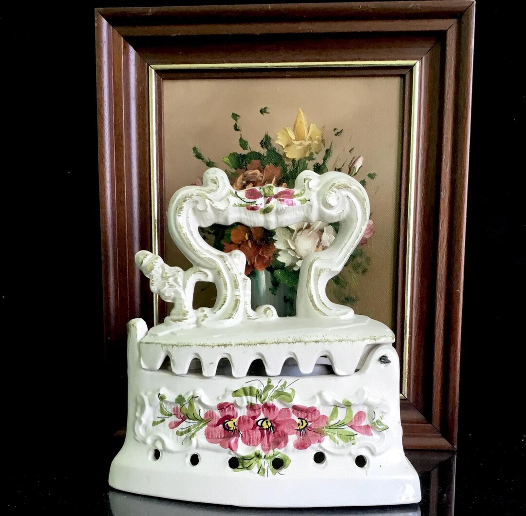 Italian LAGORIO ELSA CERAMIC Vintage Ceramic Floral Iron. Rare - Etsy