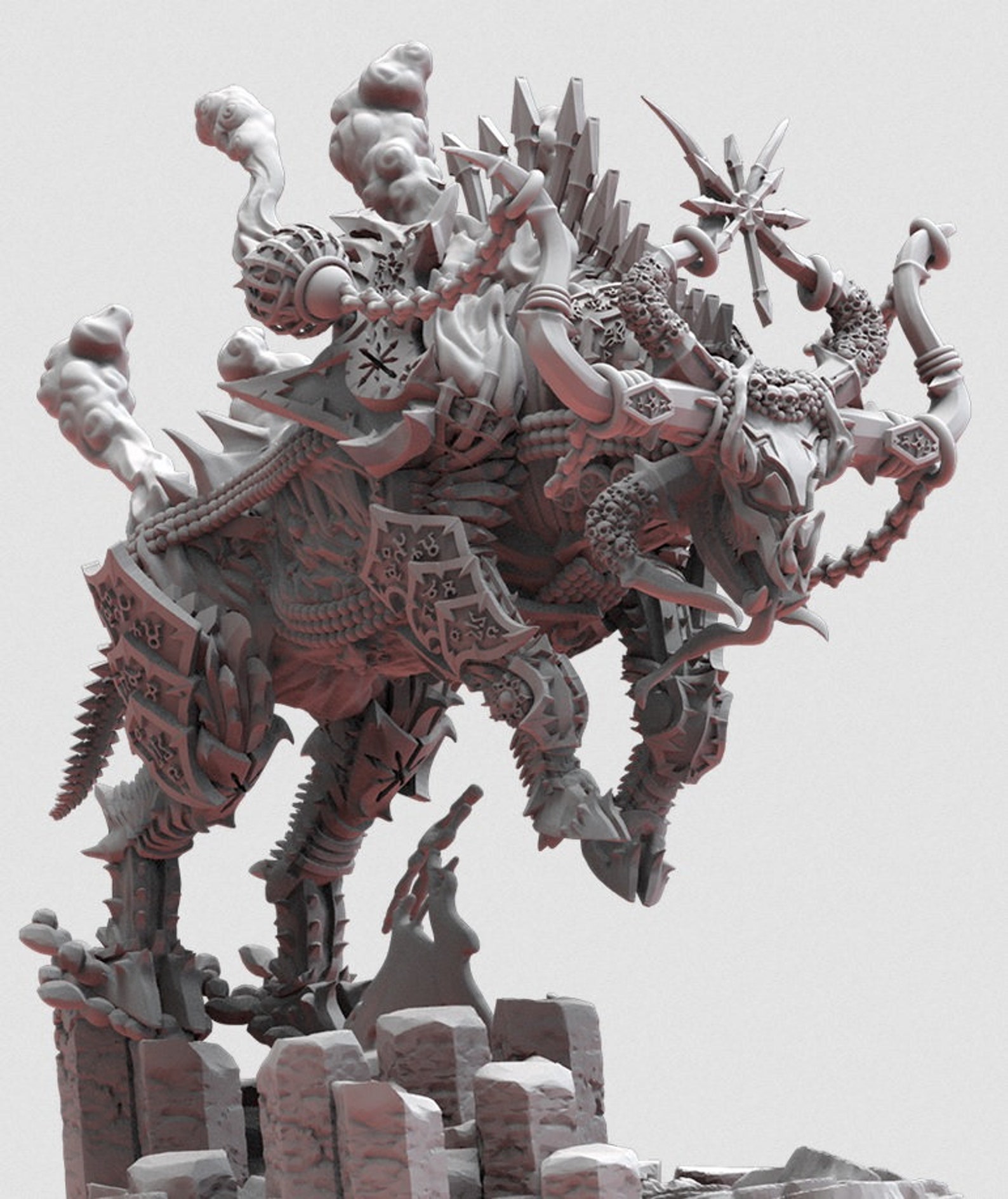 K'Daai Destroyer fo Chaos Dwarves Infernal Dwarf Legion of | Etsy