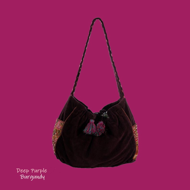 IN STOCK Earthy Velvet Shoulder Bag Moss Green Vintage 70s - Etsy