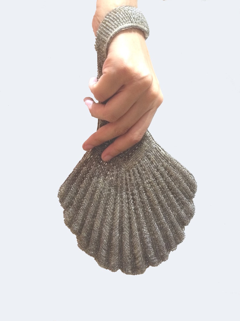 Bridal Clutch Wedding Clutch Shell Shaped Beaded - Etsy