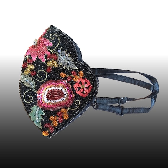 Callas Evening Face Mask Handmade Elegant Beaded Face Cover | Etsy