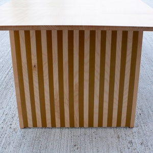 MAPLE FOLDING Coffee Table With Golden Stripes, Size Shape Wood Finish ...