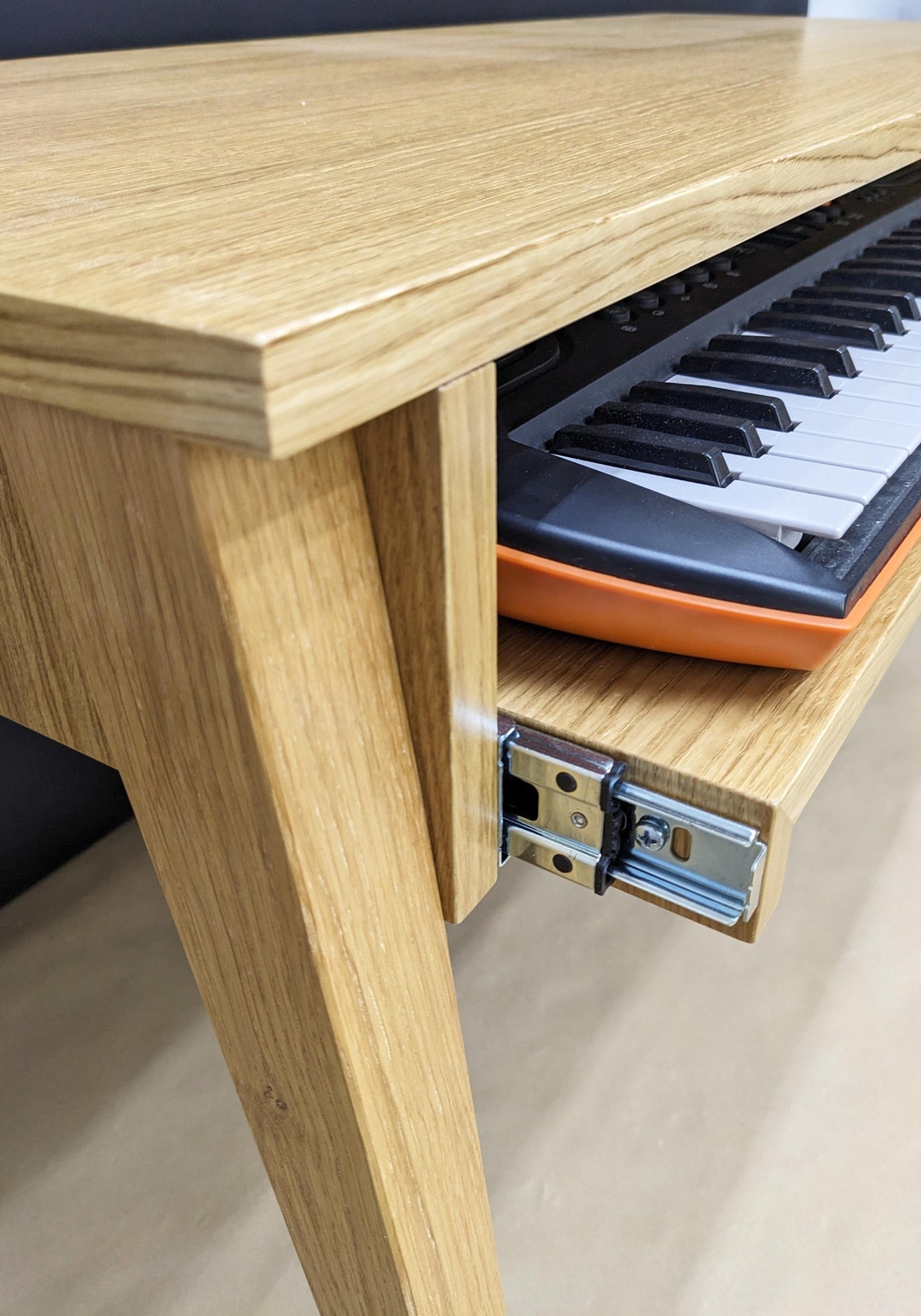 Music STUDIO DESK, Custom Sound Recording Table, Wood Furniture, Oak ...