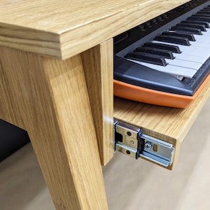 Music STUDIO DESK, Custom Sound Recording Table, Wood Furniture, Oak ...