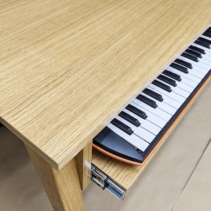 Music STUDIO DESK, Custom Sound Recording Table, Wood Furniture, Oak ...