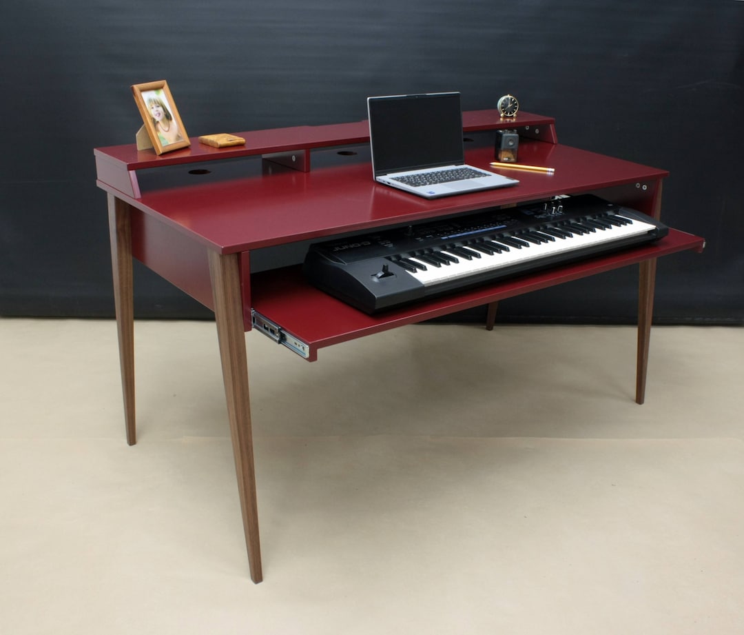 Music Desk With Monitor Stand, Custom Sound Recording Studio ...