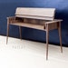 Piano Stand, Modern Keyboard Shell, Walnut Veneered Plywood, Walnut ...
