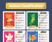Animal Classification Classroom Science Poster Print: the Card | Etsy