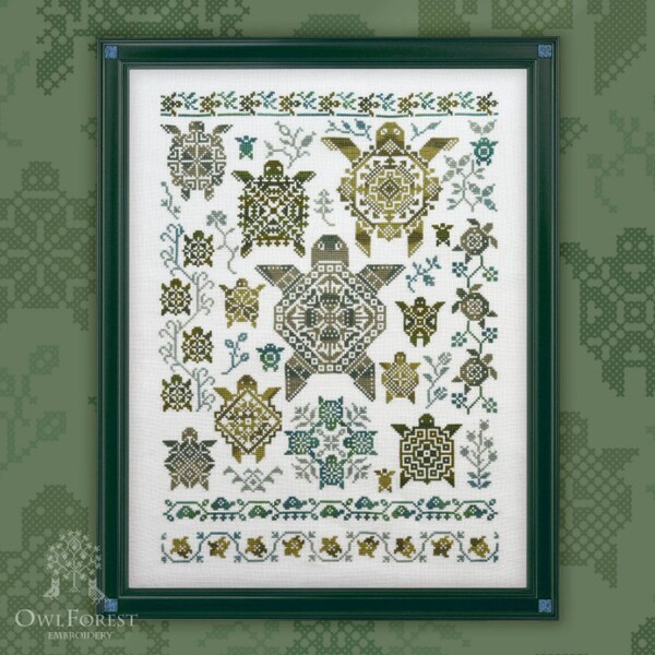 Turtle Cross Stitch - Etsy