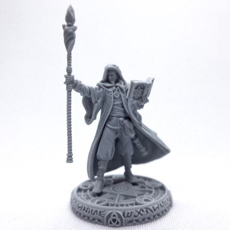 28mm Wizard miniature for tabletop RPG D&D DnD Dungeons and | Etsy