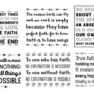 30 SVG Quotes About Faith Scripture Christian Sayings Set Bundle. SVG ...