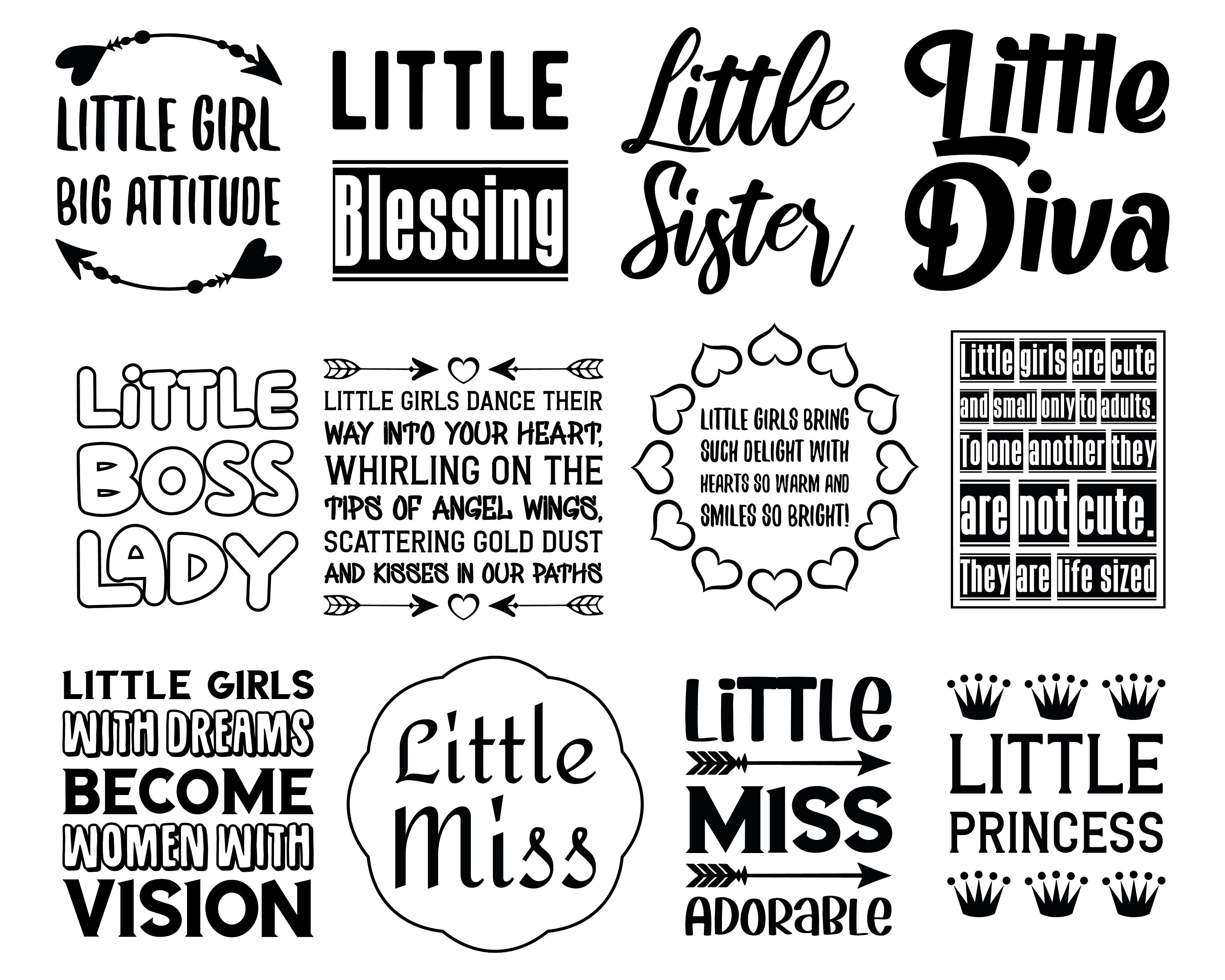 102 Baby Girl Nursery Svg Quotes. Daughter, Kids Toddler Quotes ...