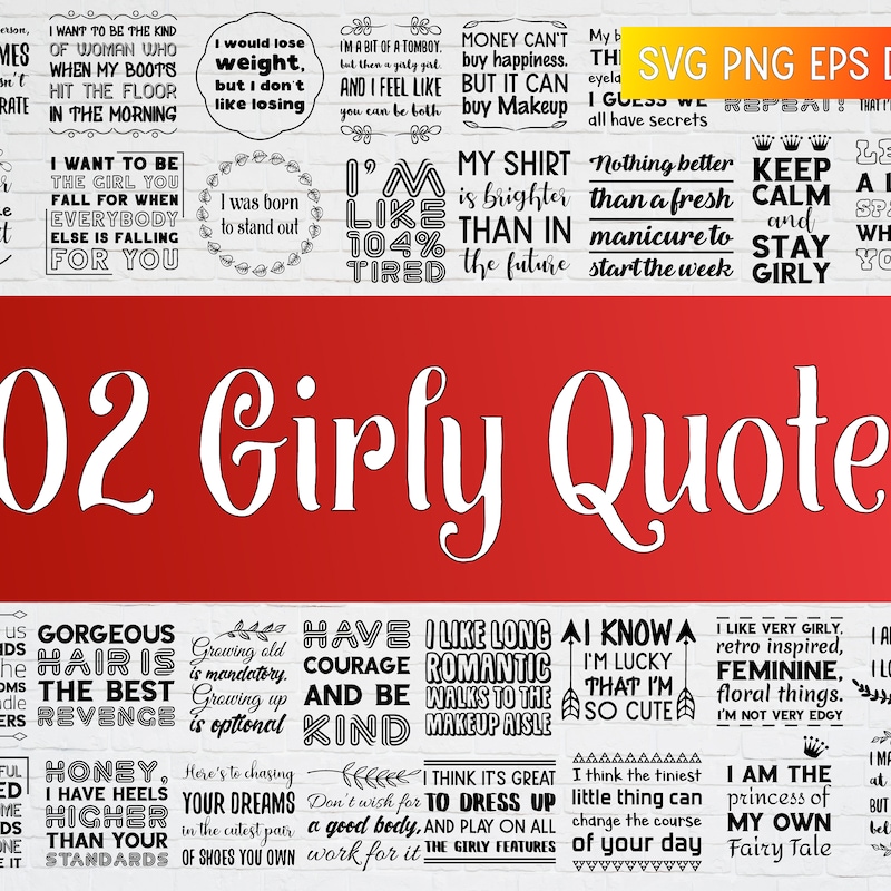 Girl Quotes Svg - Etsy