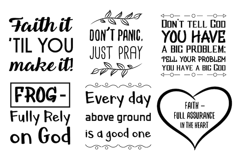 50 Funny Christian Sayings SVG. Scripture Quotes Bundle Jesus. SVG, Png ...