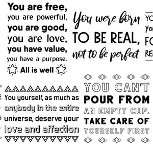 50 SVG Quotes Self-love Inspirational, Motivational & Positive ...