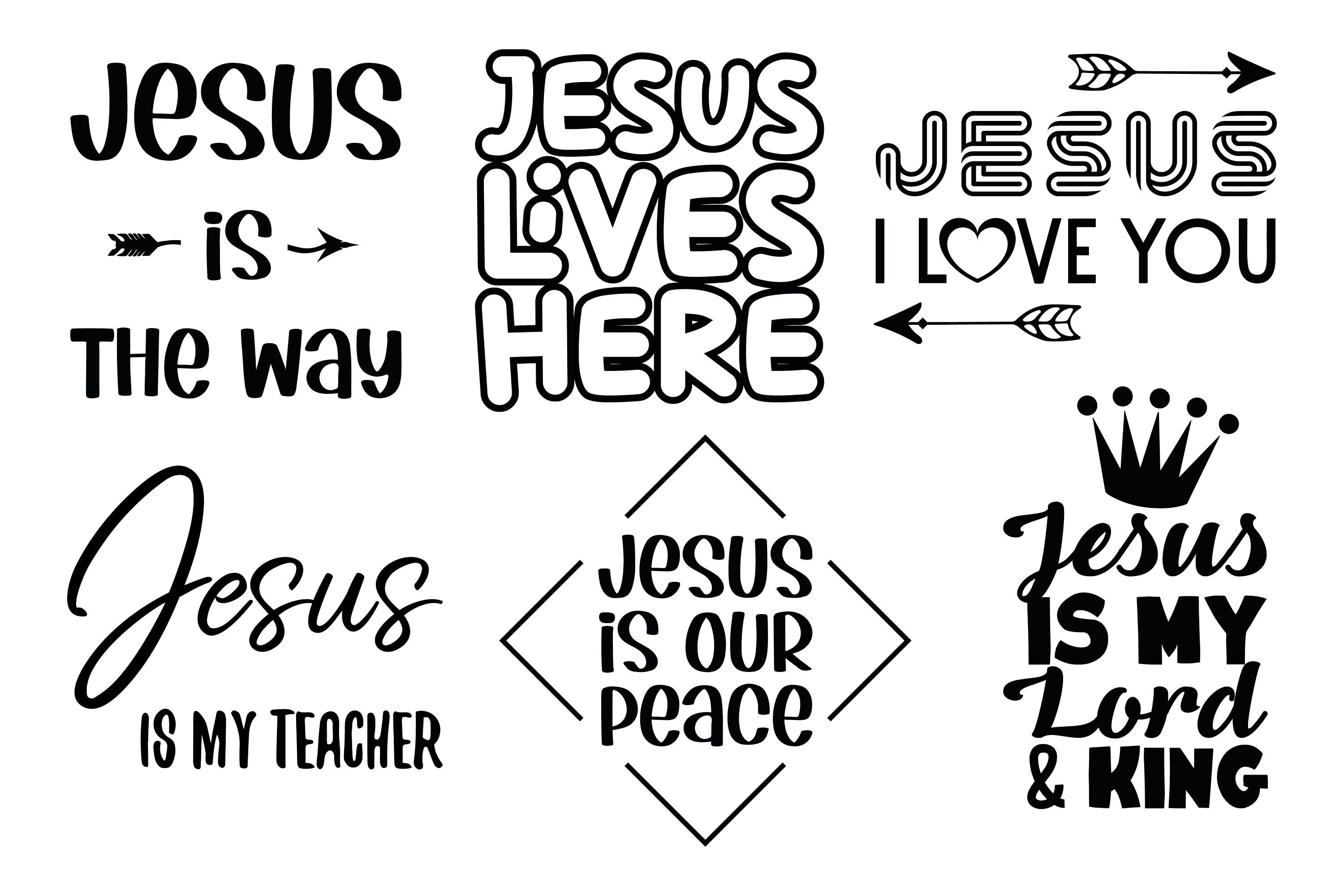 30 Jesus Christ SVG Quotes. Scripture Sayings and Bible Verses Bundle ...