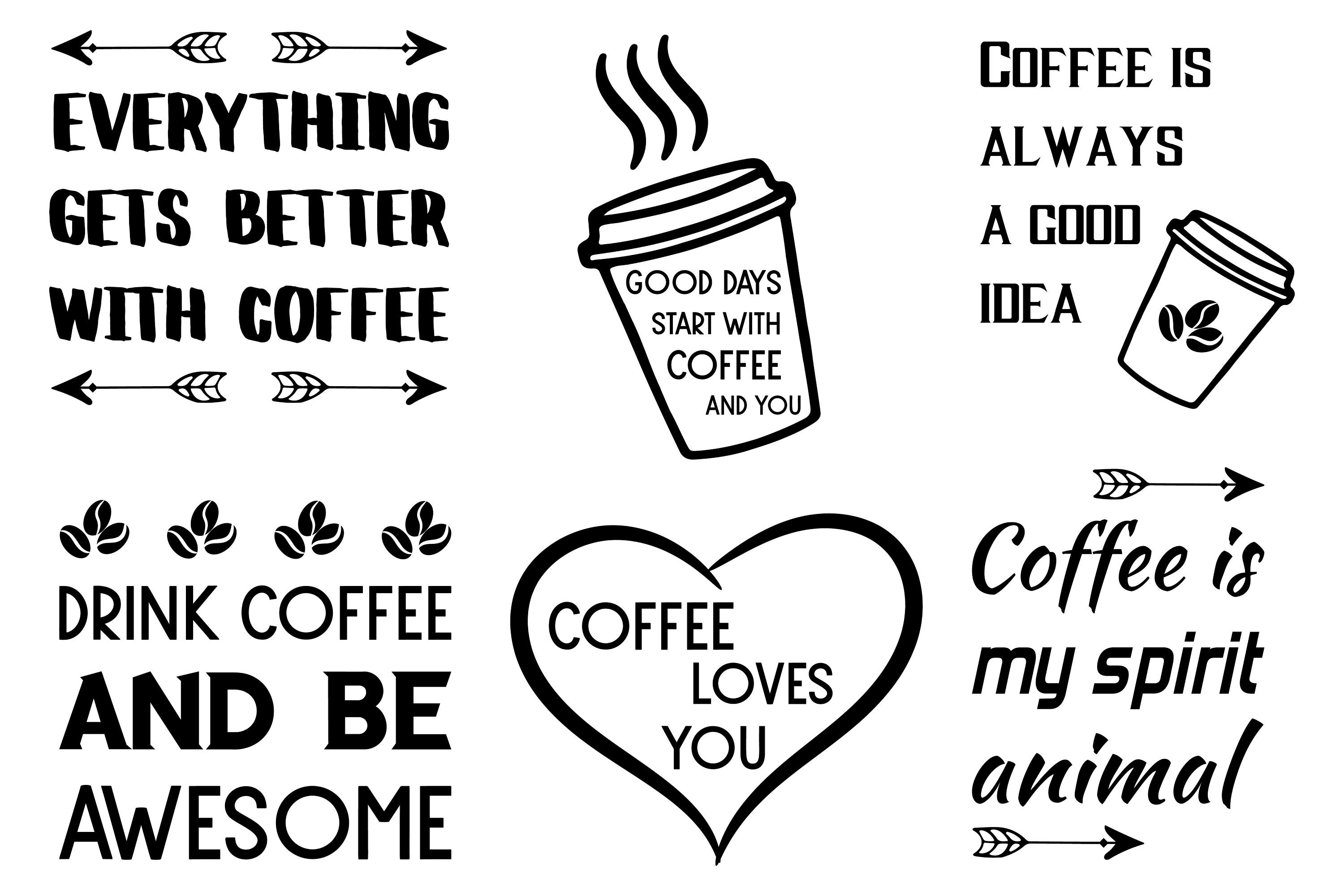 30 Coffee Svg Quotes Love And Need Coffee Mug Funny Cafeine Sayings