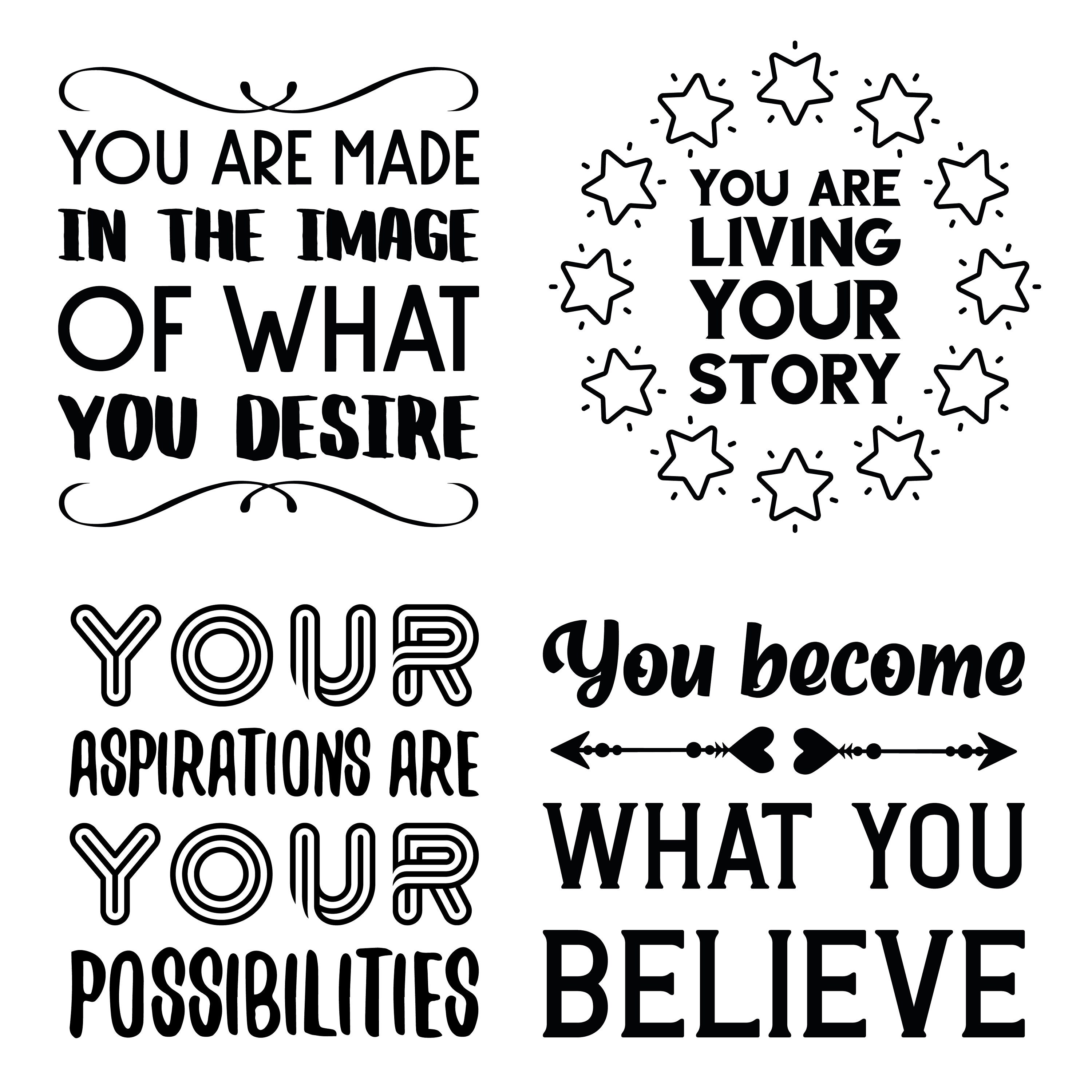 100 Short SVG Quotes Inspirational Motivational Empowering, Cute ...