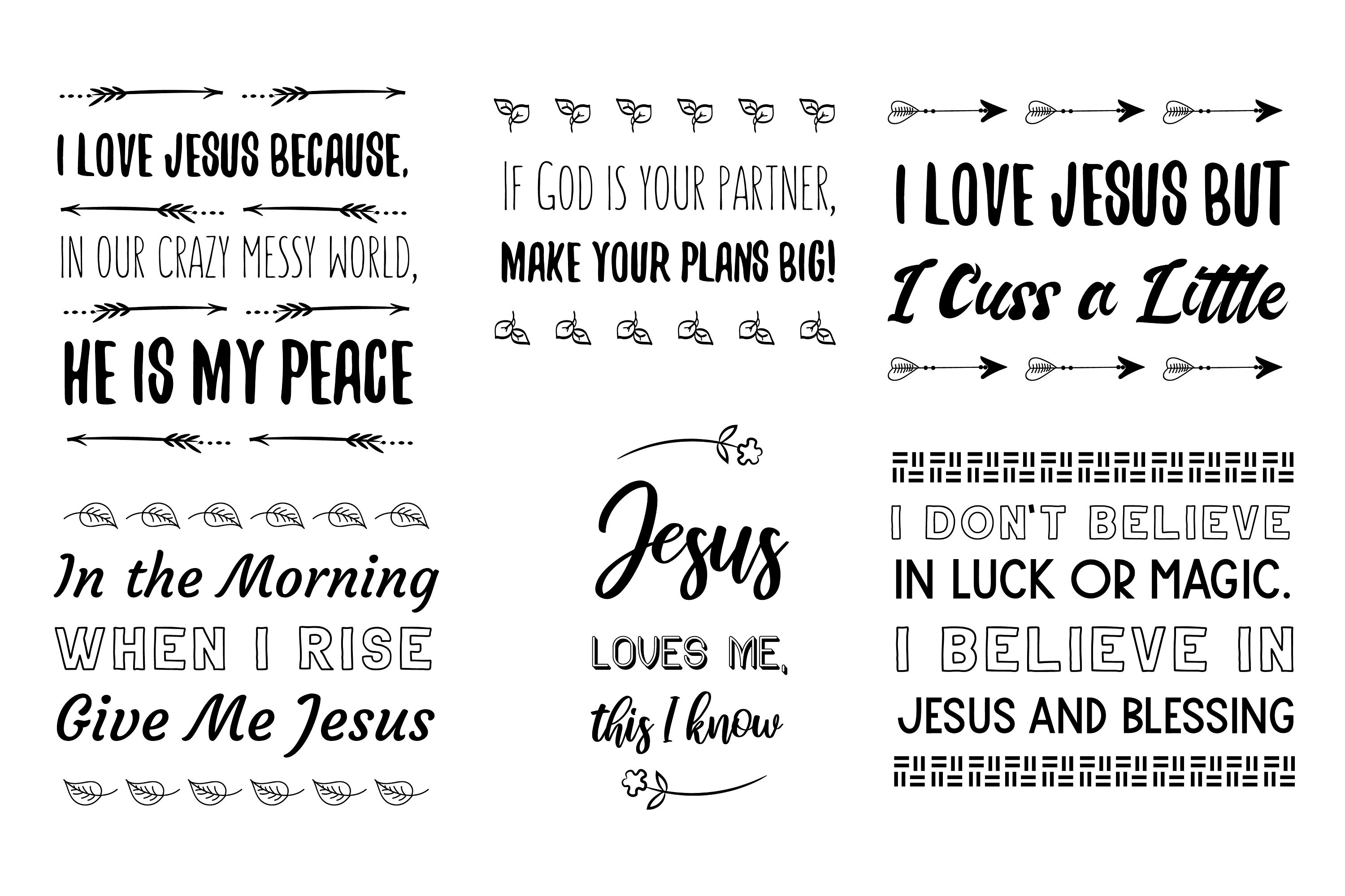 24 SVG Jesus Set Bundle Quotes Sayings Bible Verses Christian - Etsy