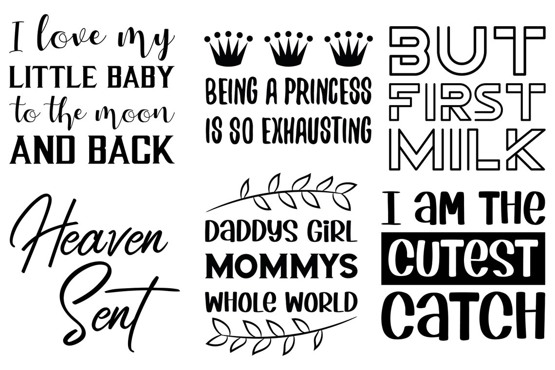 30 Baby Girl Nursery Svg Quotes. Daughter, Kids Children Quotes ...