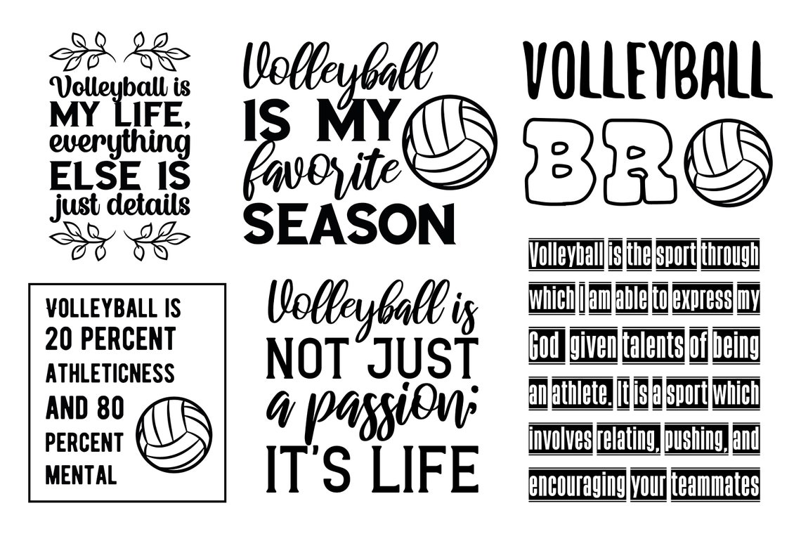24 SVG Volleyball Quotes and Sayings. Volleyball Mom and Bro, Sister ...