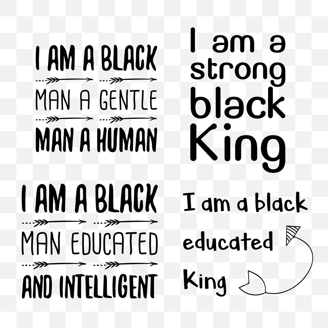 20 SVG Quotes Stay Strong Black Man. Dope Afro Male Father | Etsy