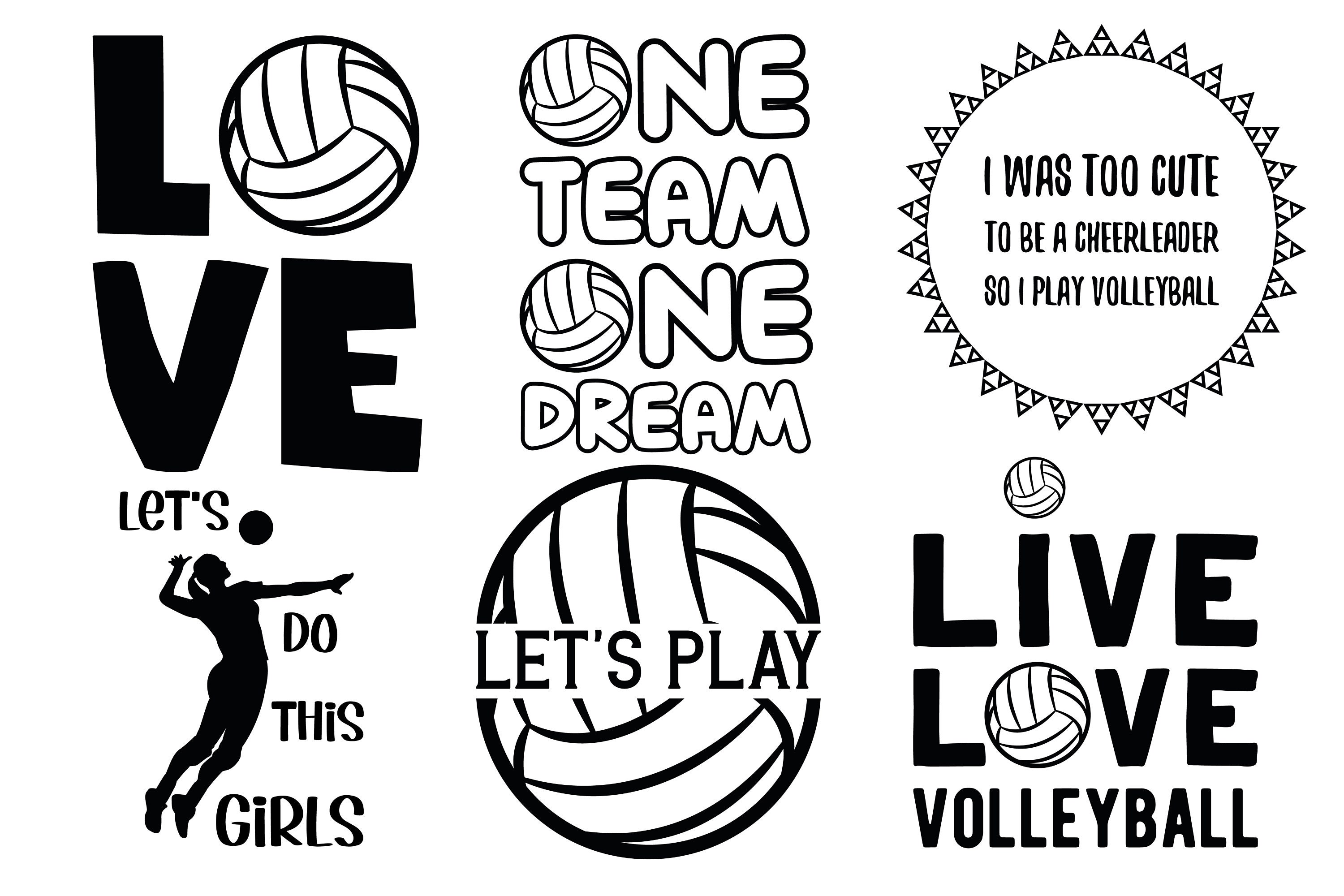30 SVG Volleyball Quotes and Sayings. Volleyball Mom, Squad and Player ...