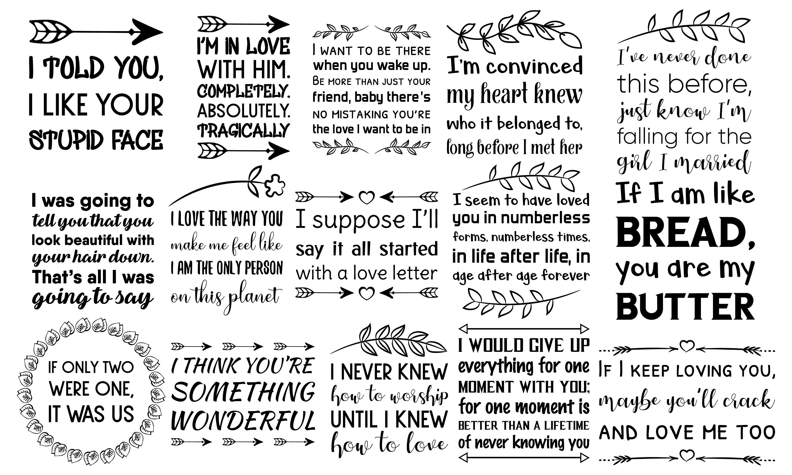 120 SVG Cute Quotes. Inspirational Motivational Empowering, Funny ...