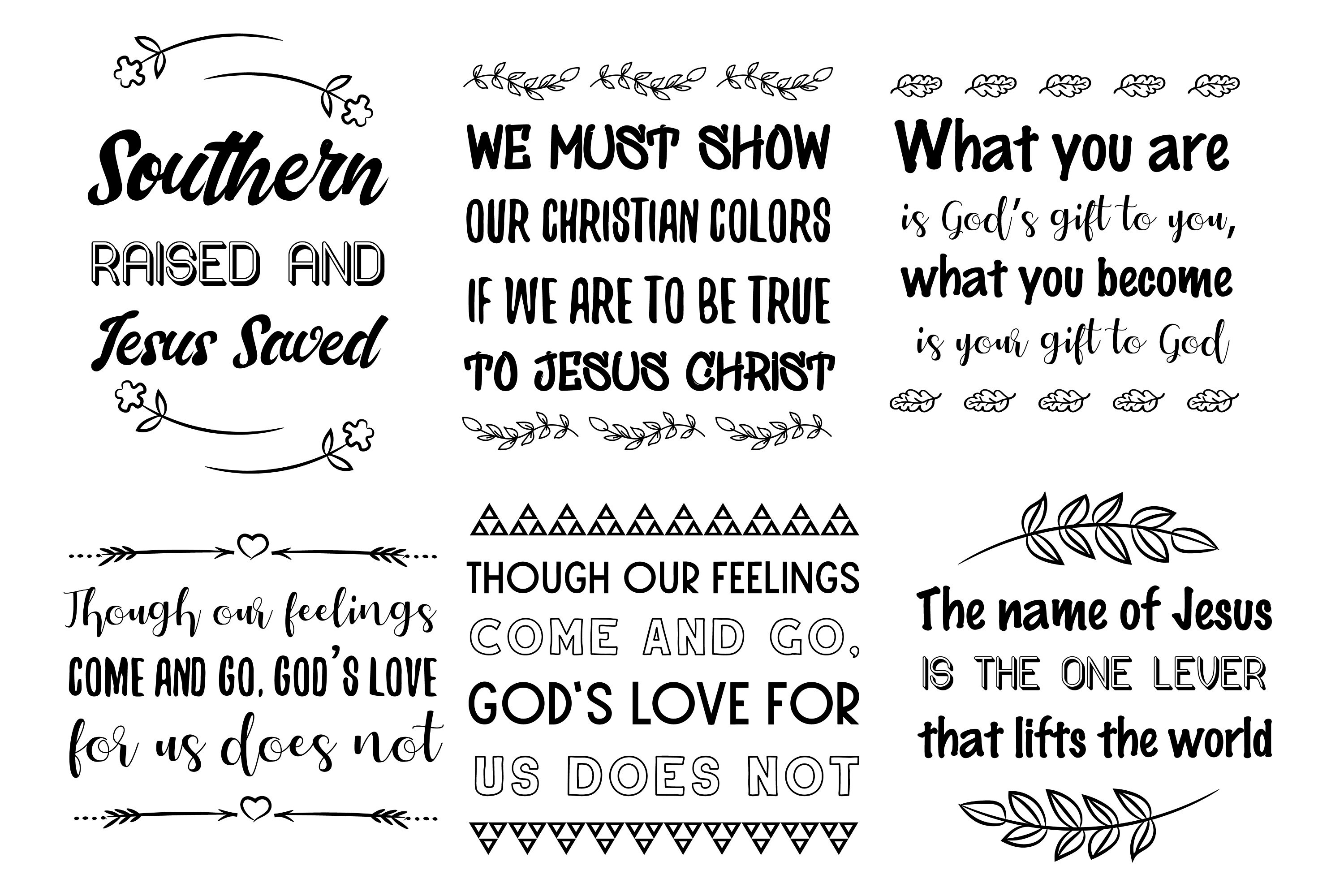 24 SVG Jesus Set Bundle Quotes Sayings Bible Verses Christian - Etsy