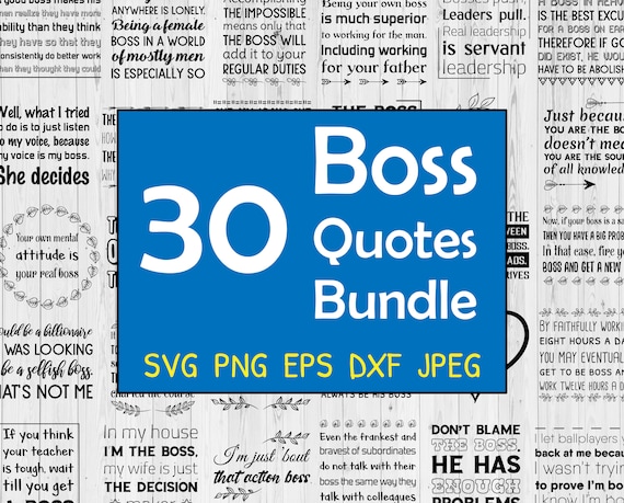 30 SVG Quotes. Boss Day Strong Team Leader Girl Boss Sayings - Etsy