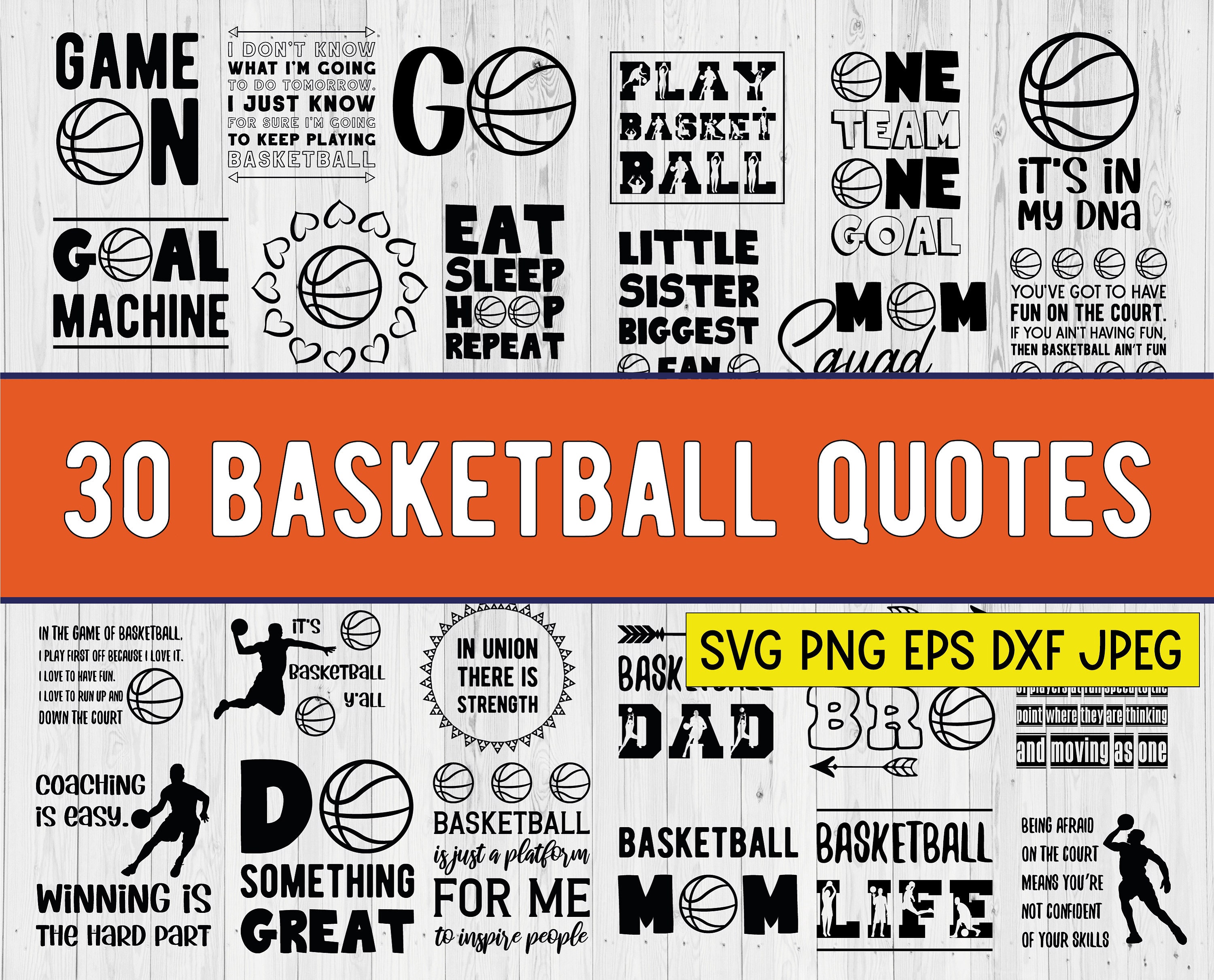 30 SVG Basketball Quotes and Sayings. Born to Play Basketball & Mom. I ...