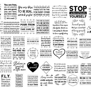 50 SVG Quotes Self-love Inspirational, Motivational & Positive ...