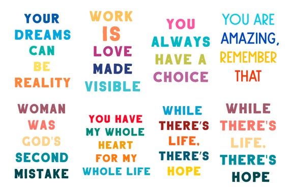 Colorful Motivational Quotes
