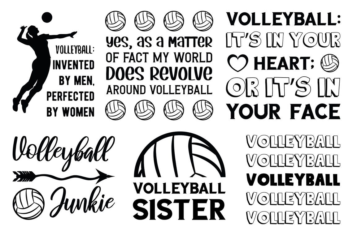 24 SVG Volleyball Quotes and Sayings. Volleyball Mom and Bro, Sister ...