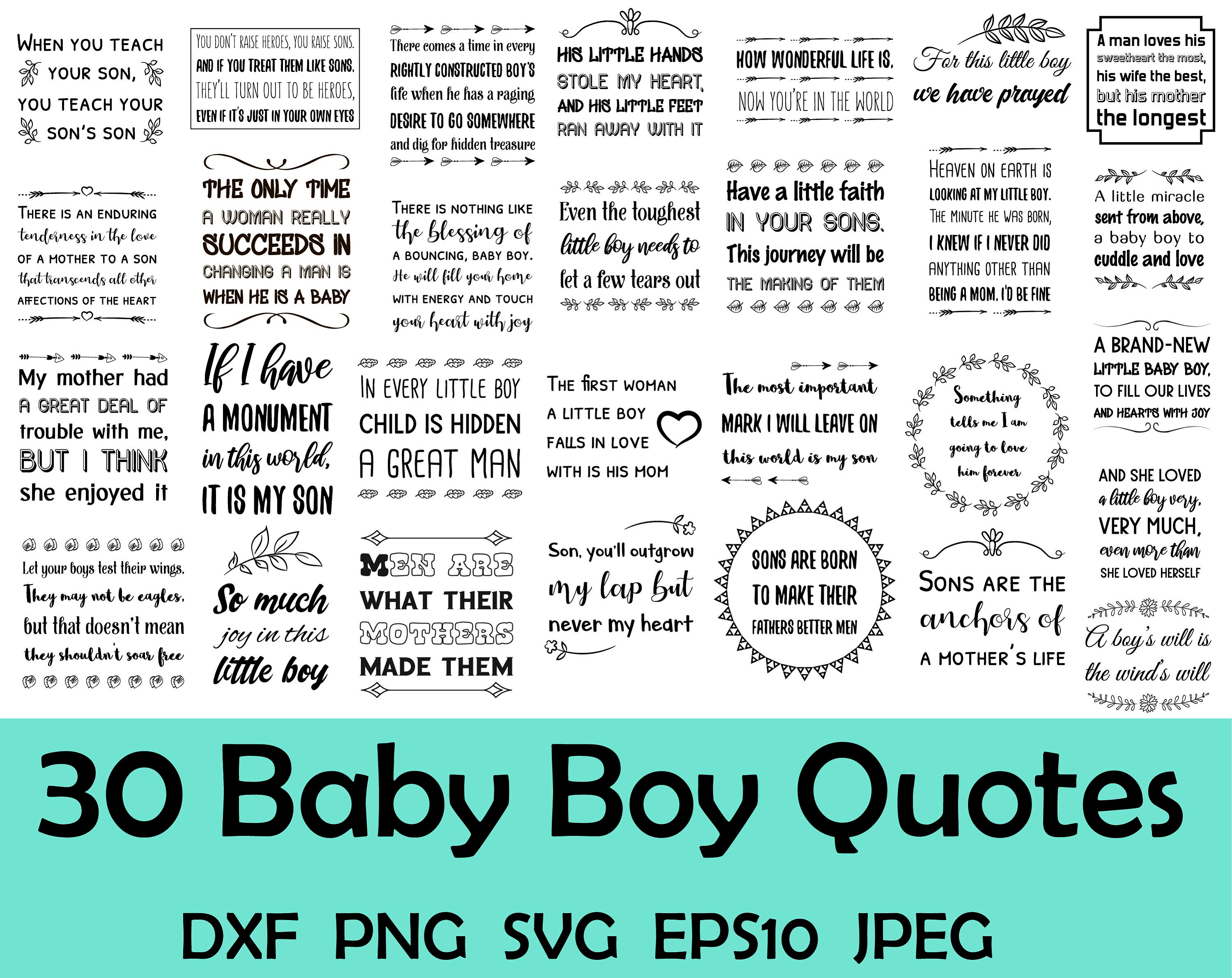 Baby Boy Sayings For Scrapbook