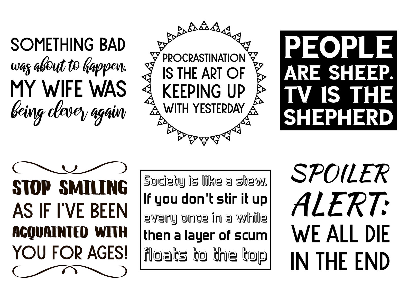 24 SVG Dark Black Humor Jokes. Sarcastic Quotes, Funny, Sarcasm ...