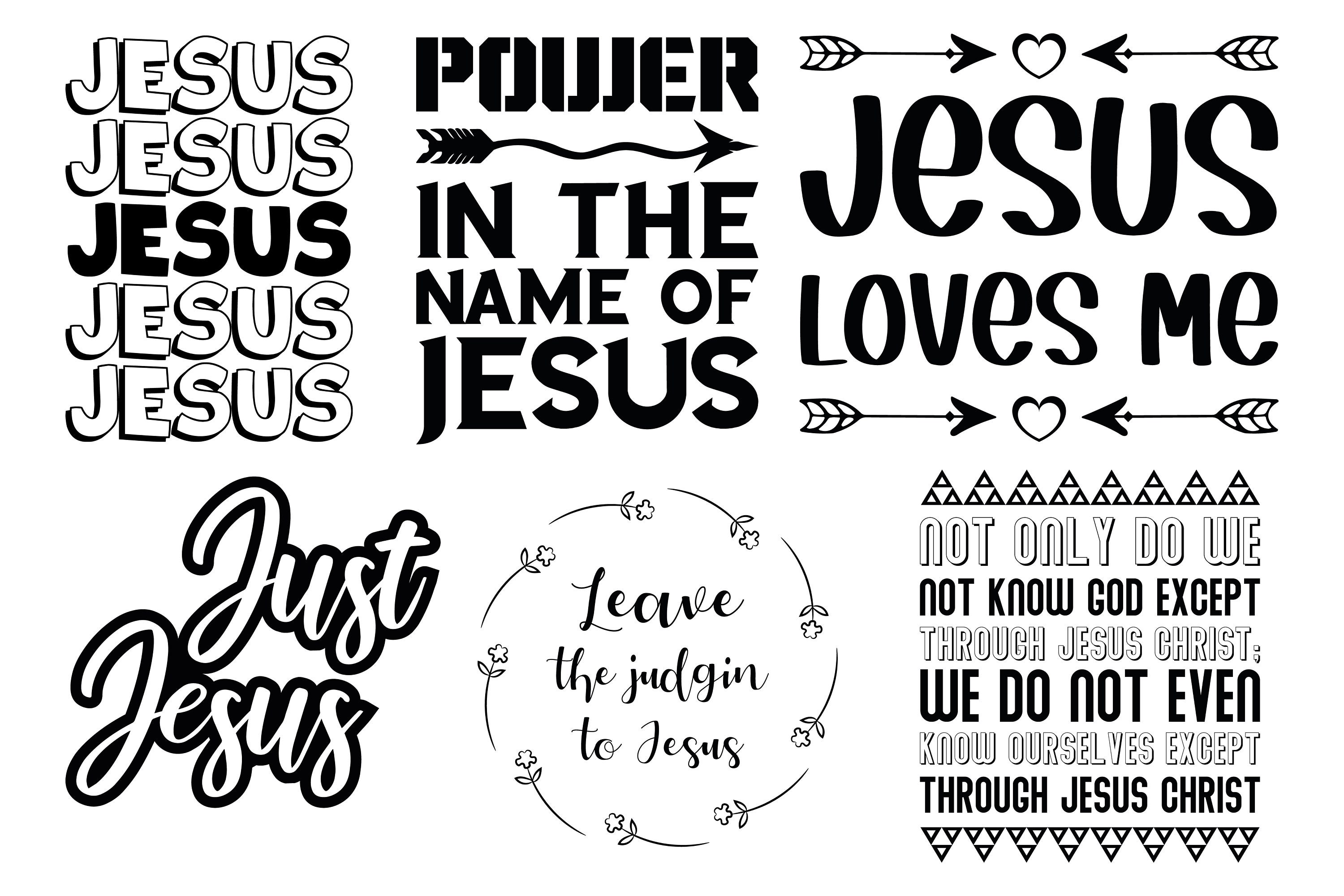 26 Jesus Christ SVG Quotes. Scripture Sayings and Bible Verses Bundle ...