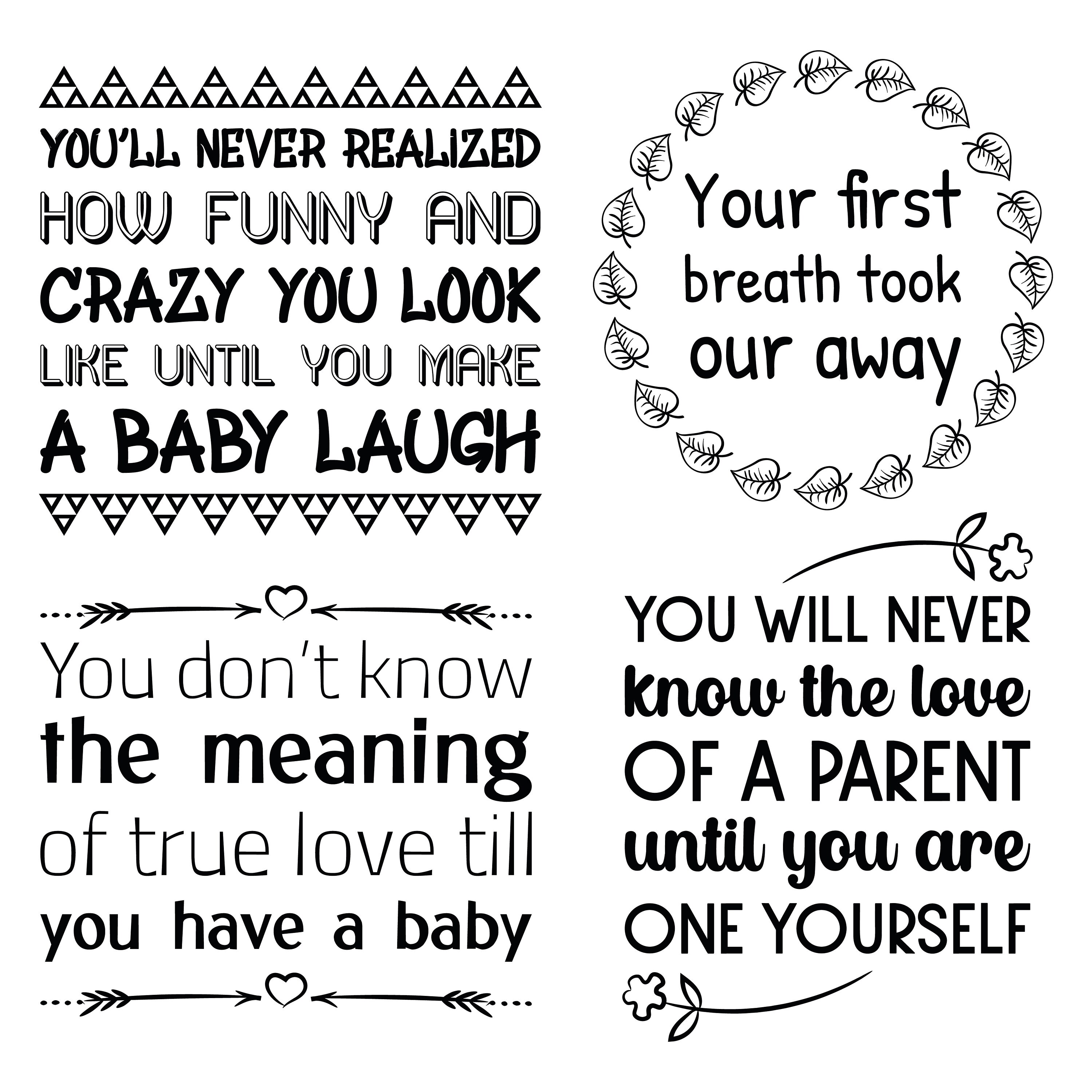 100 Nursery SVG Quotes Bundle. Cute and Funny Baby Sayings. Sweet Girl ...