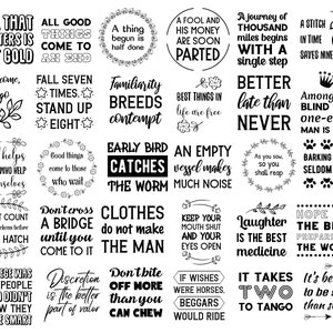 30 SVG Wise Quotes and Proverbs, Smart Sayings. Inspirational Wisdom ...