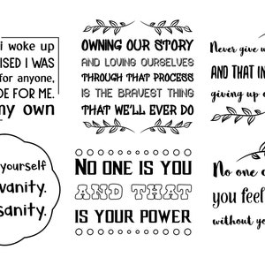 50 SVG Quotes Self-love Inspirational, Motivational & Positive ...