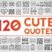120 SVG Cute Quotes. Inspirational Motivational Empowering, Funny ...