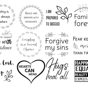 108 SVG Short Quotes Inspirational Motivational Empowering, Popular ...