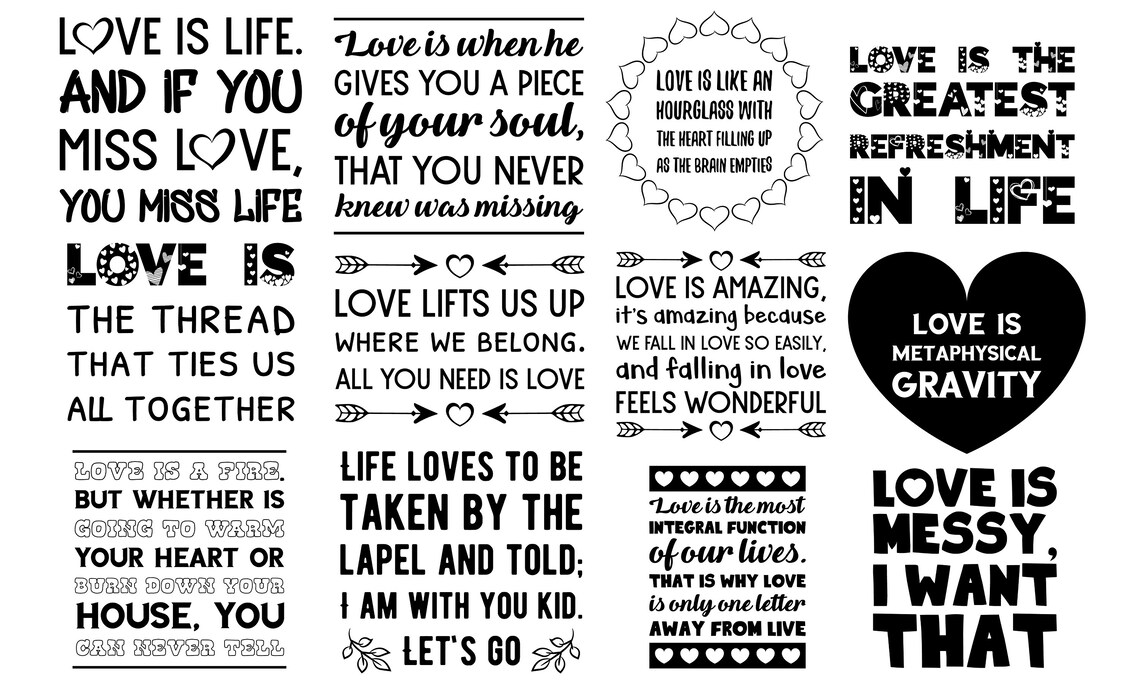 120 SVG Cute Quotes. Inspirational Motivational Empowering, Funny ...