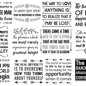 100 SVG Quotes Life & Success Inspirational Motivational, Popular ...