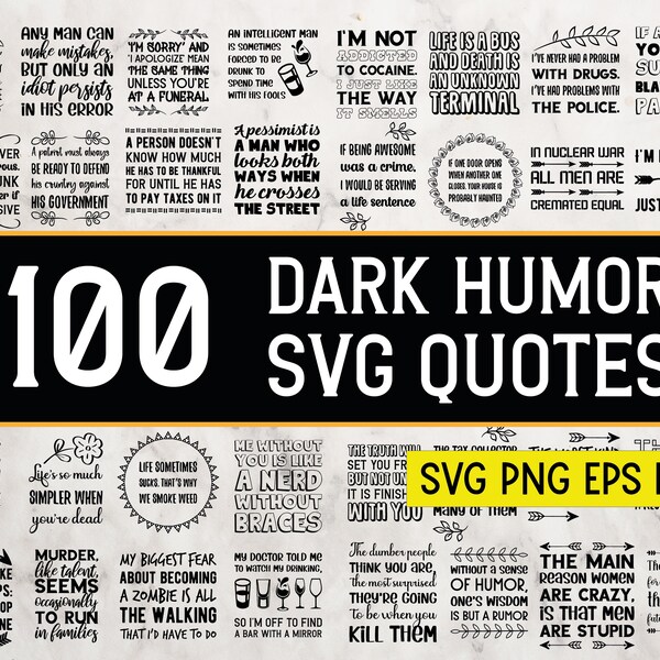 Dark Jokes Svg - Etsy