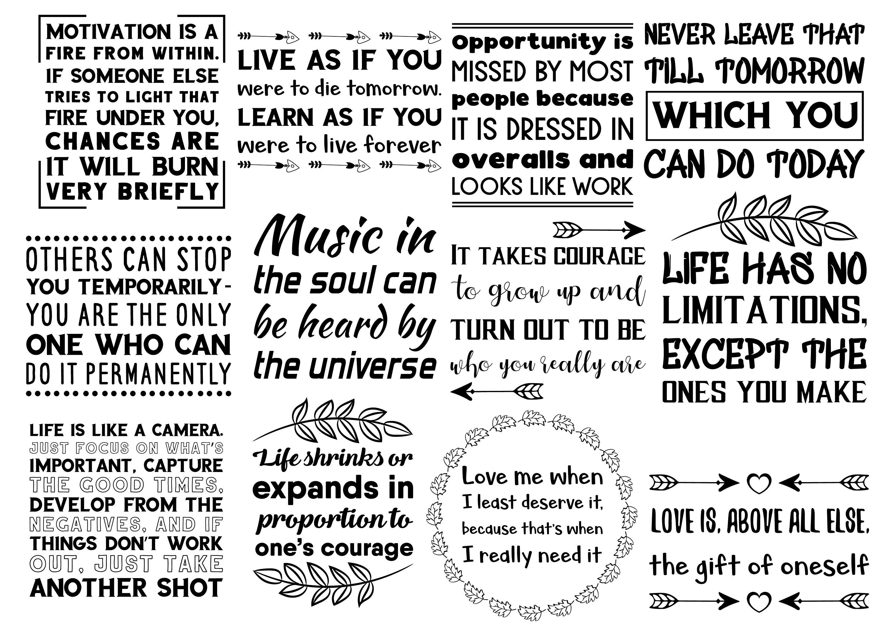 100 SVG Quotes Inspirational Motivational Empowering, Popular Inspiring ...