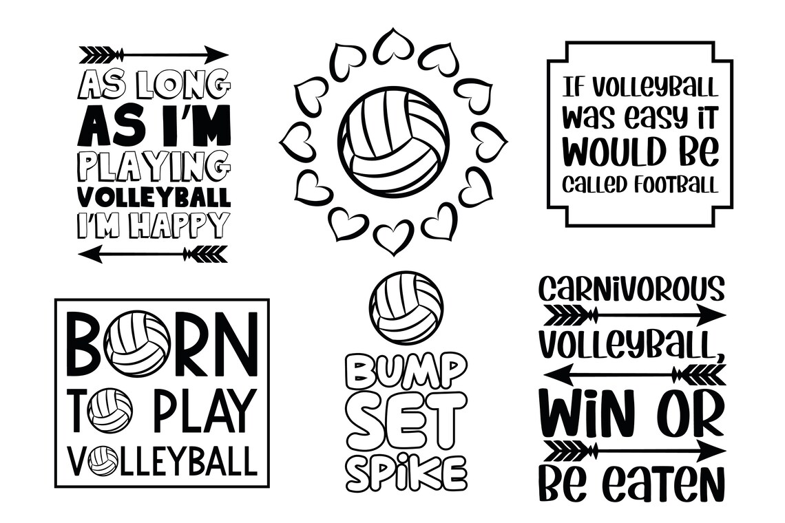 24 SVG Volleyball Quotes and Sayings. Volleyball Mom and Bro, Sister ...