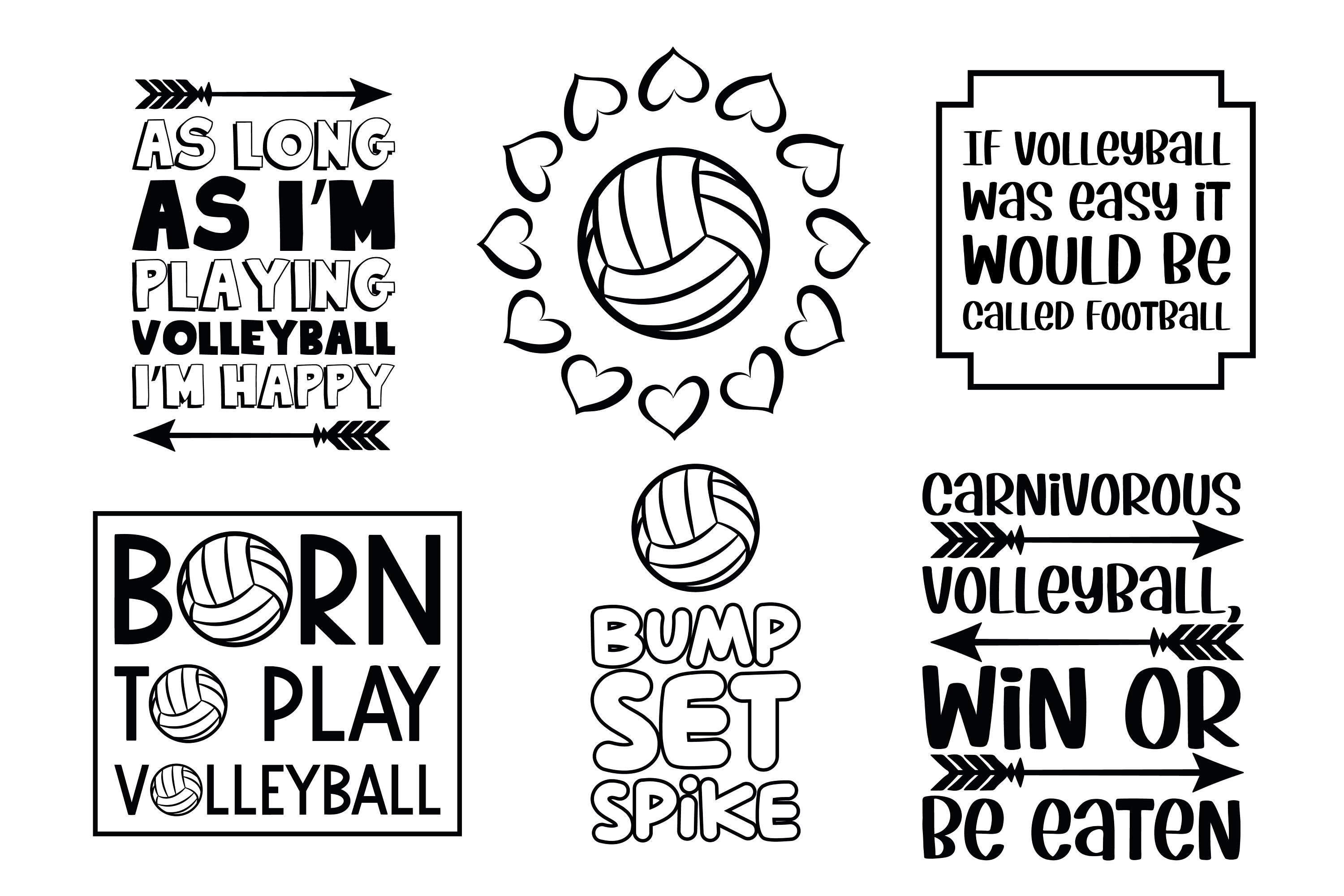 24 SVG Volleyball Quotes and Sayings. Volleyball Mom and Bro, Sister ...